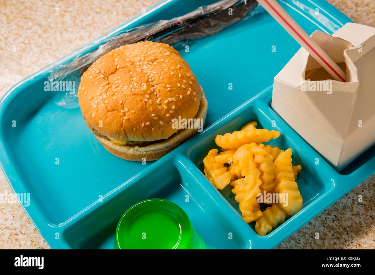 School Lunch Tray Milk High Resolution Stock Photography and Images - Alamy