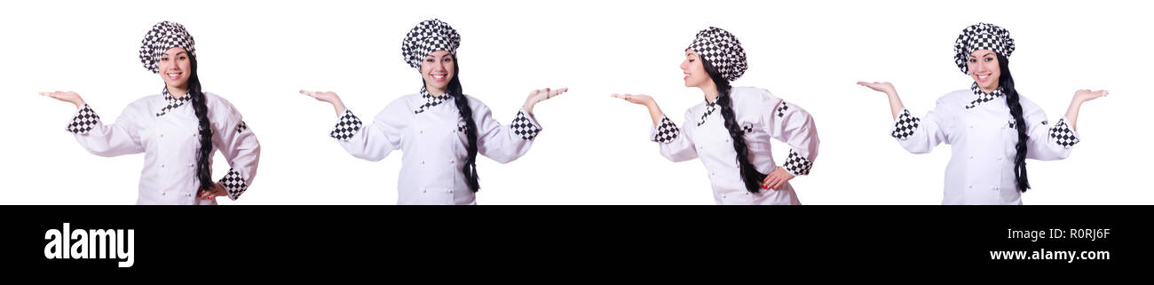 Hands woman cook holding Cut Out Stock Images & Pictures - Alamy