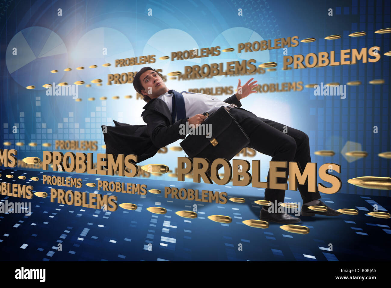 Business problem and challenge concept with businessman Stock Photo - Alamy