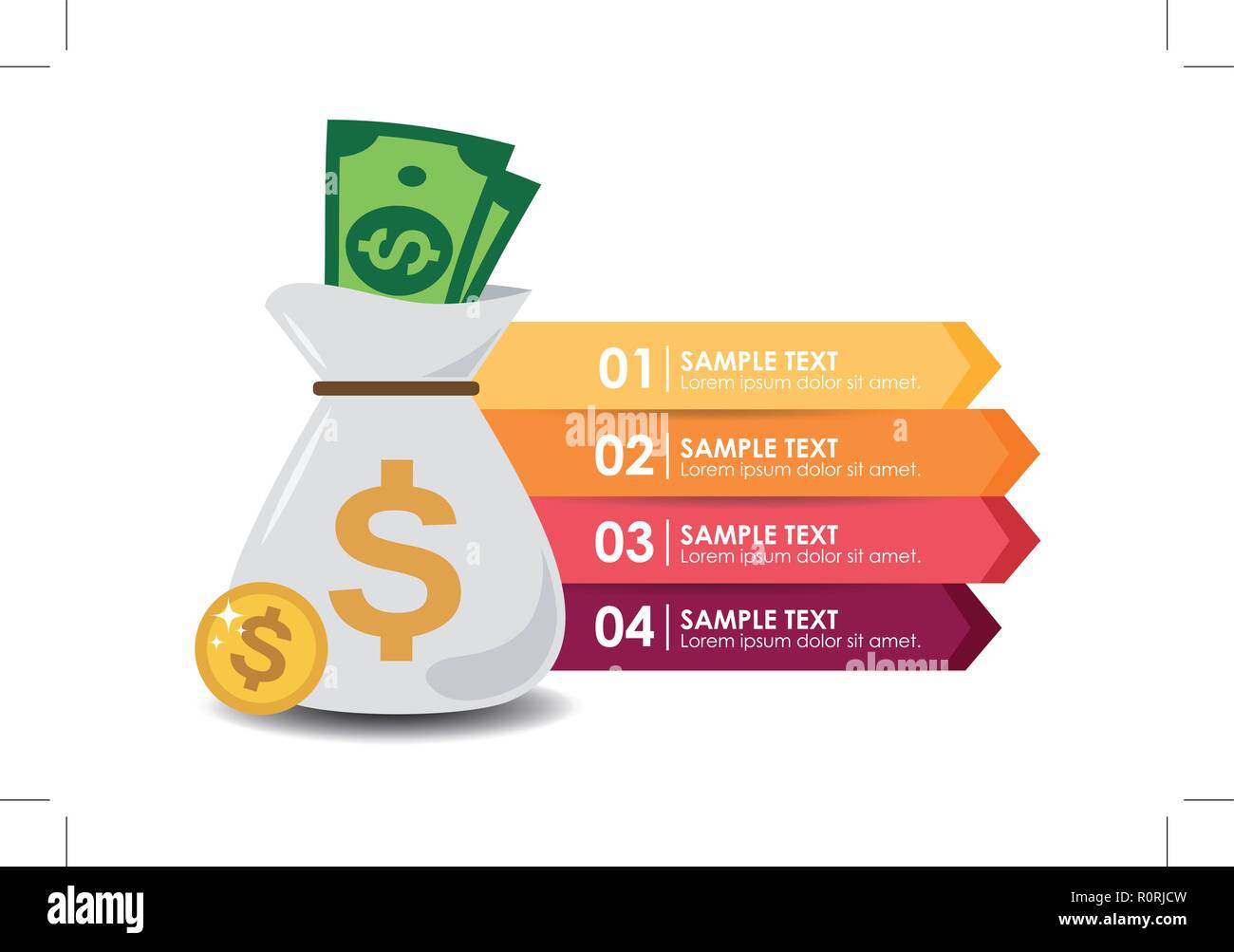 Money banner infographic. Vector illustration Stock Vector Image & Art ...