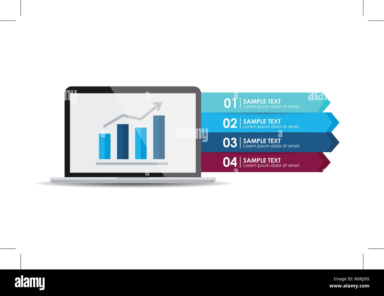 Laptop infographics hi-res stock photography and images - Alamy