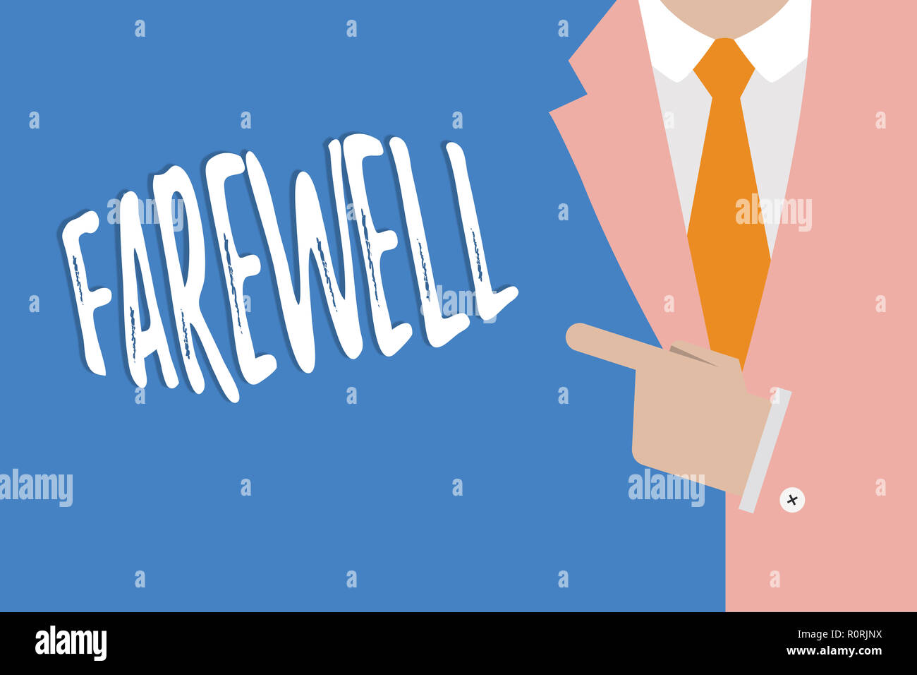 Handwriting text writing Farewell. Concept meaning used to express good ...