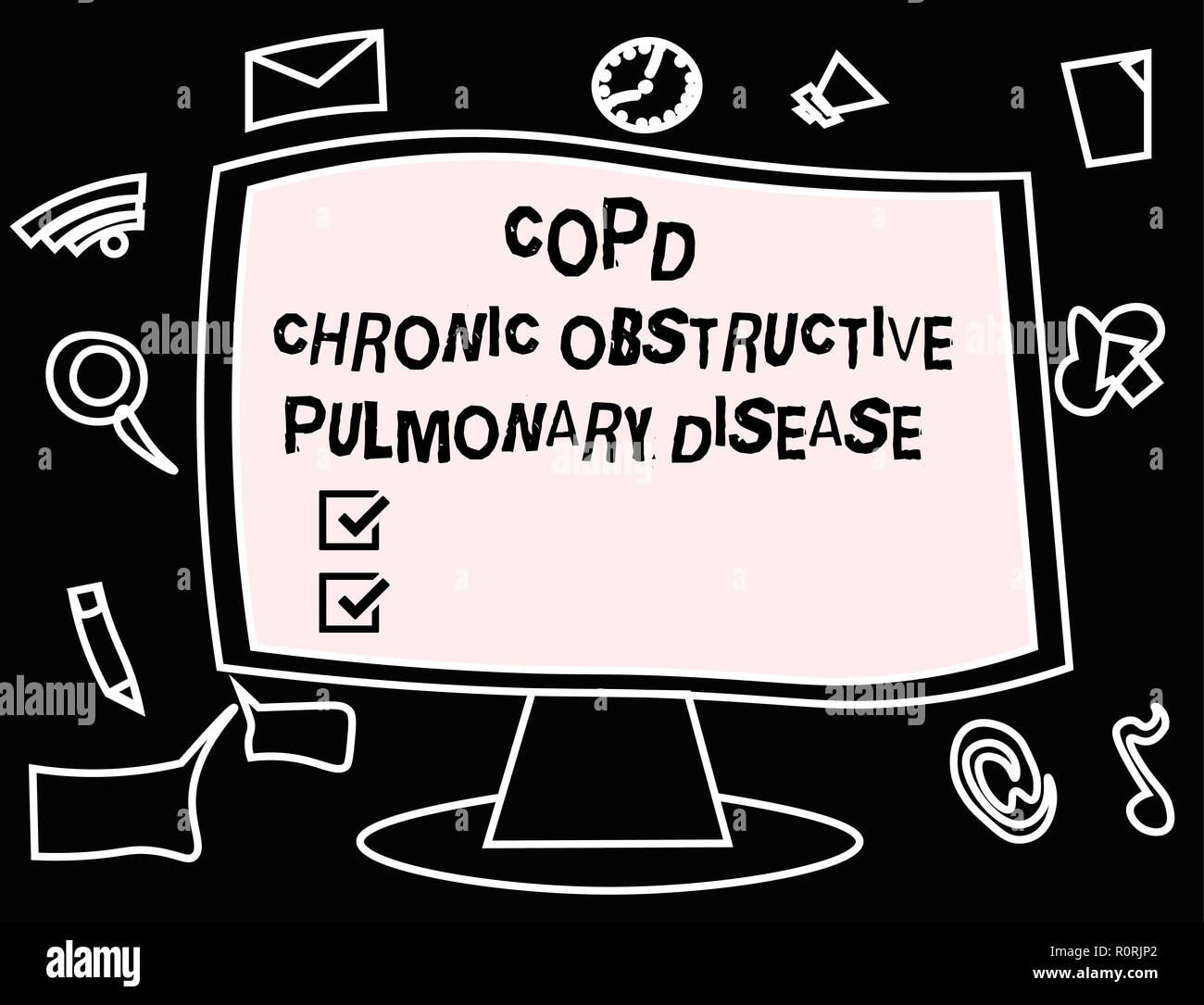 Text sign showing Copd Chronic Obstructive Pulmonary Disease ...