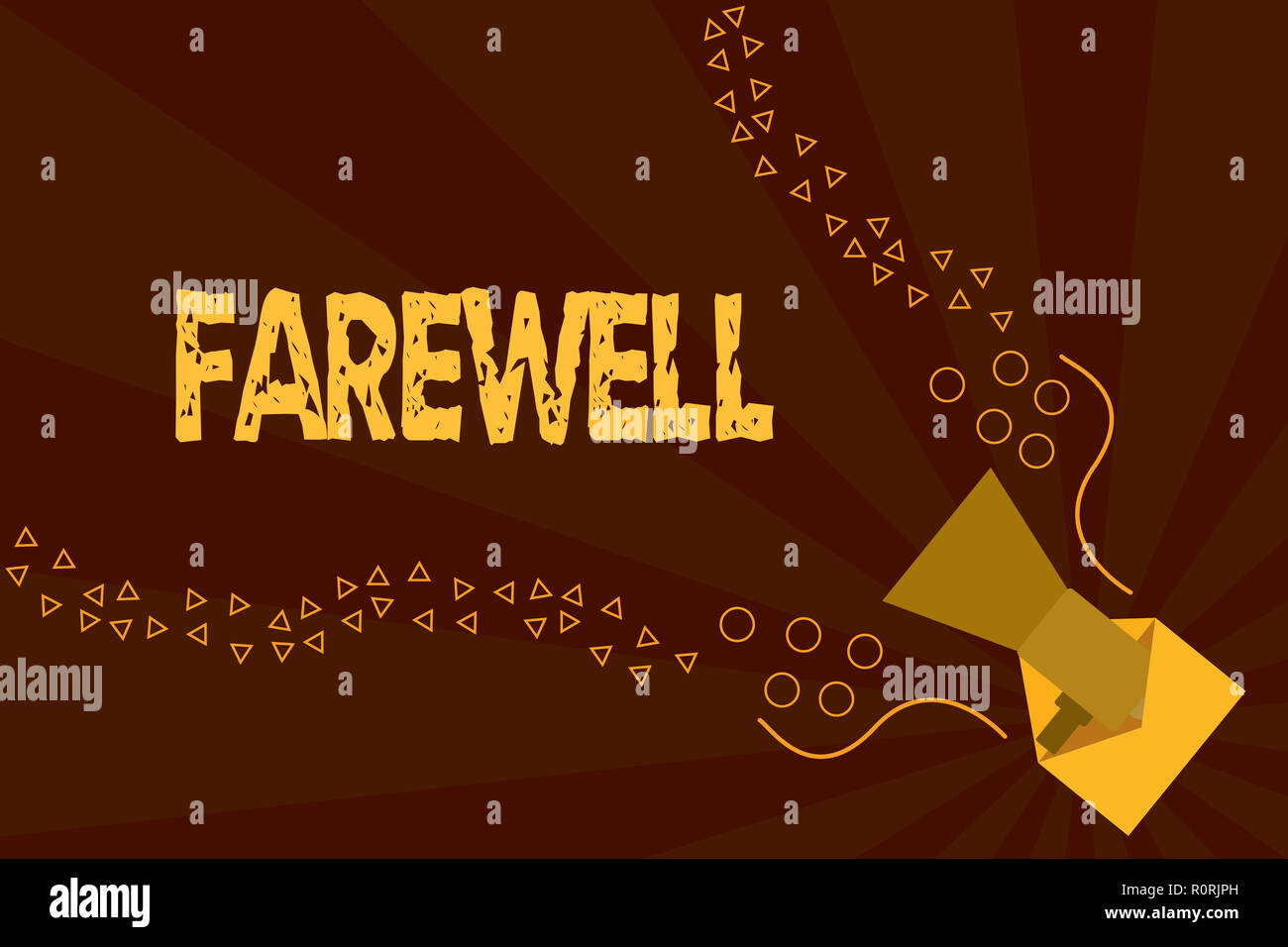 Text sign showing Farewell. Conceptual photo used to express good ...