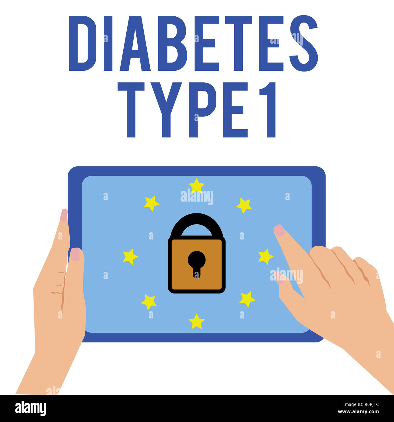 Word writing text Diabetes Type 1. Business concept for condition in ...