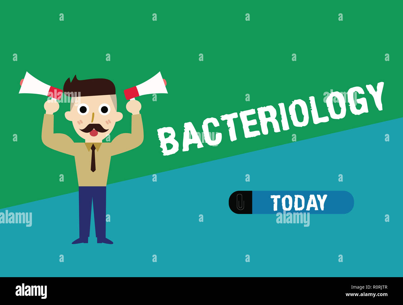 Handwriting text writing Bacteriology. Concept meaning Branch of ...