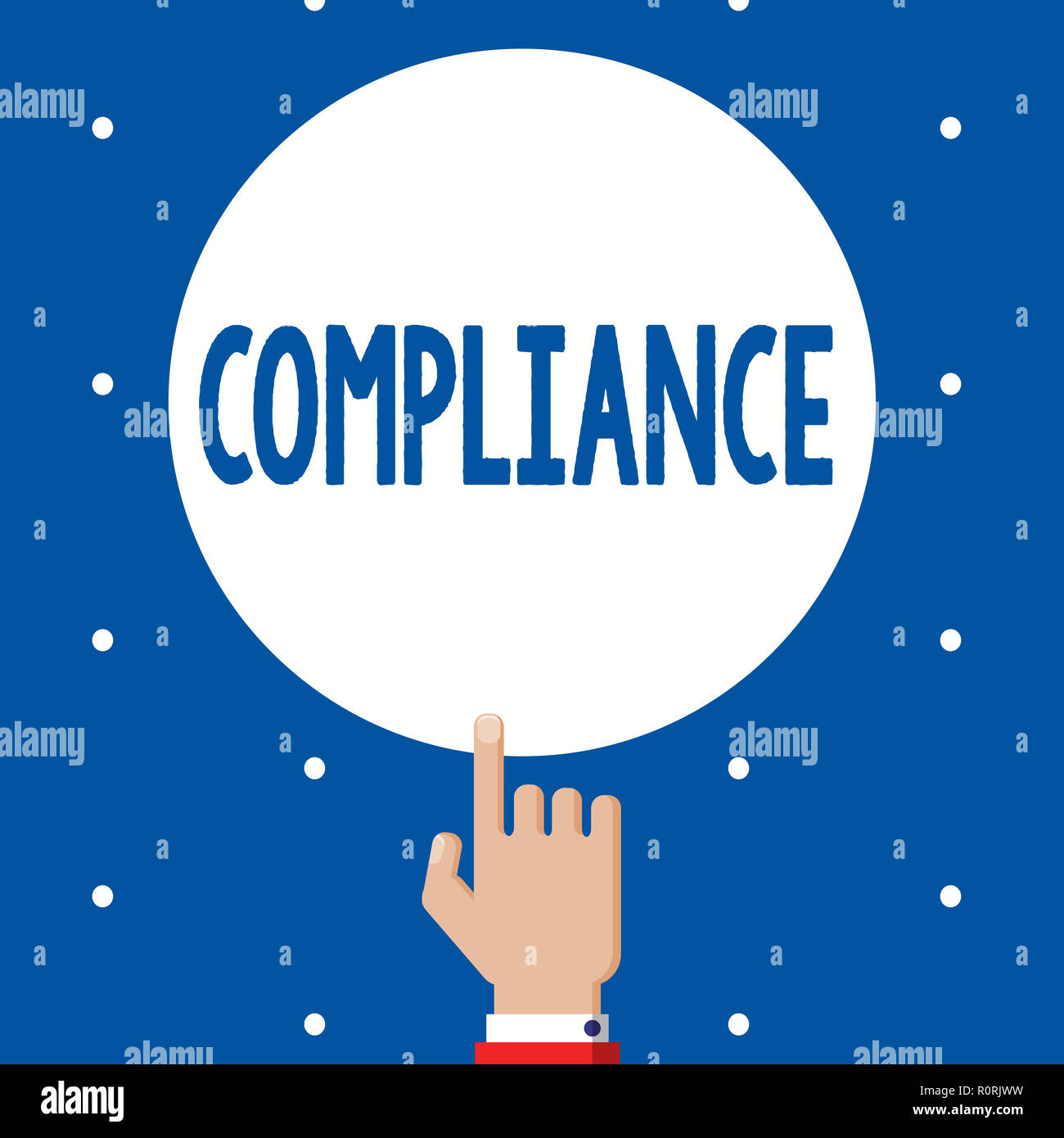 Handwriting Text Compliance Concept Meaning Action Fact Of Complying With Wish Or Comanalysisd