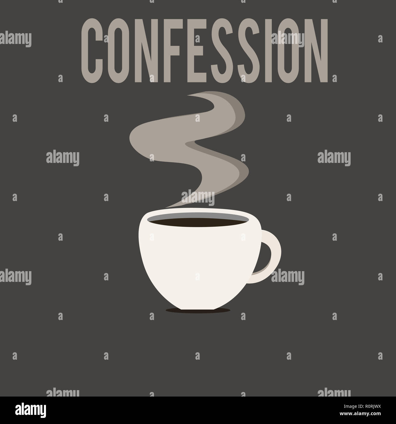 Writing note showing Confession. Business photo showcasing Statement ...