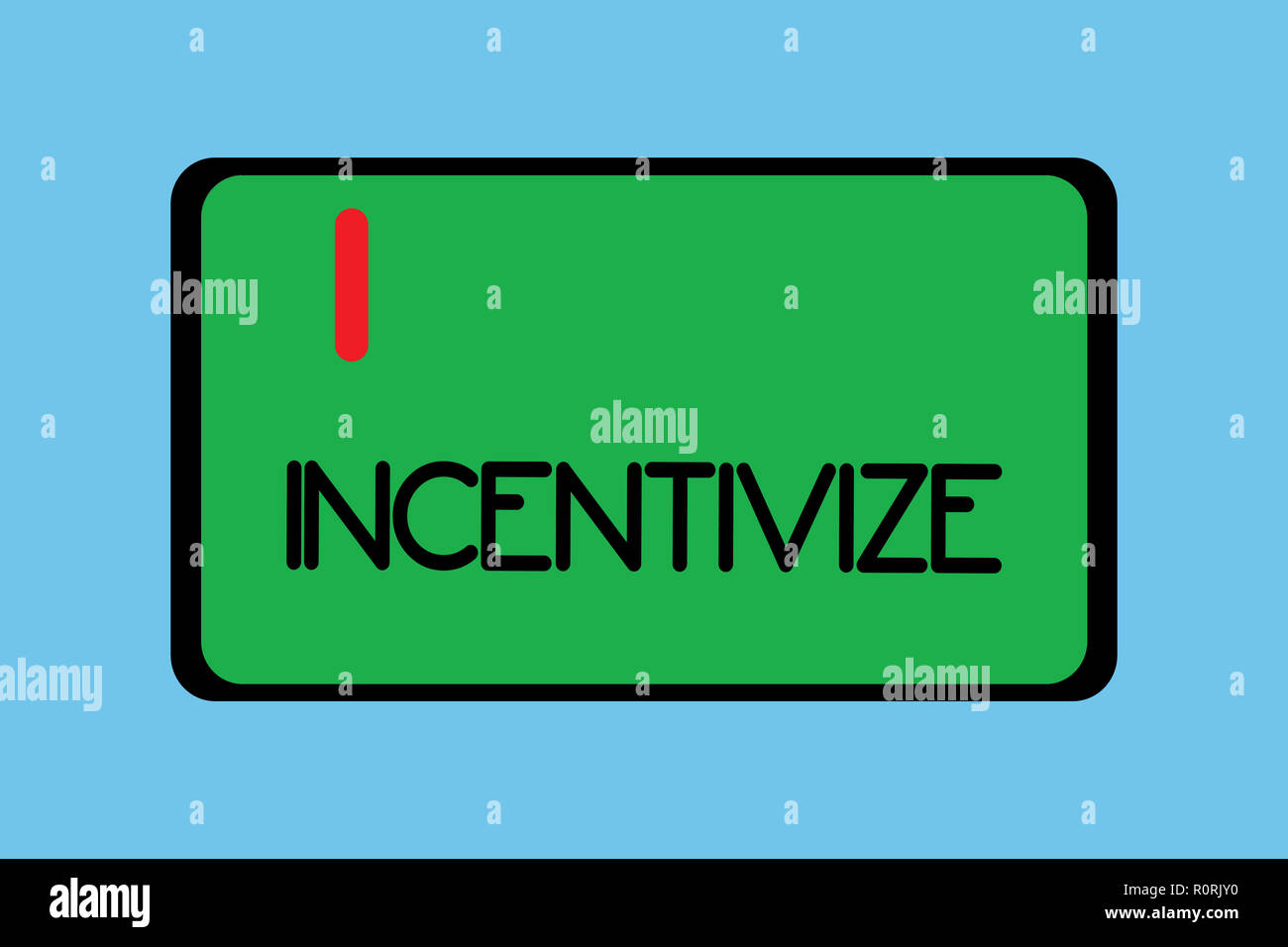 Handwriting text writing Incentivize. Concept meaning Motivate or ...