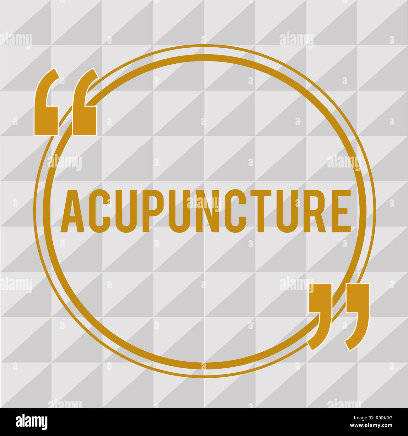 Handwriting text Acupuncture. Concept meaning Alternative therapy ...