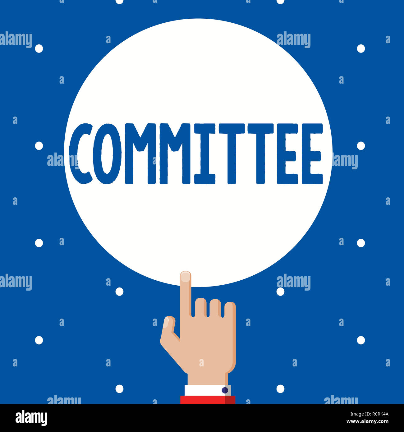 Handwriting text Committee. Concept meaning Group of showing appointed ...