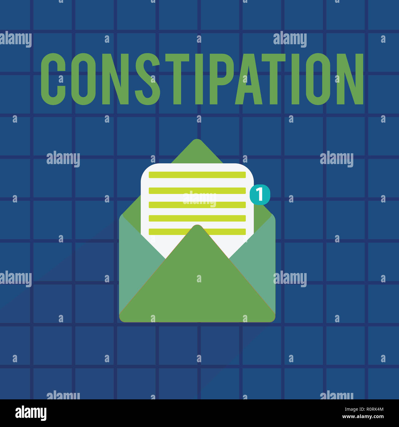 Text sign showing Constipation. Conceptual photo Bowel movements that ...