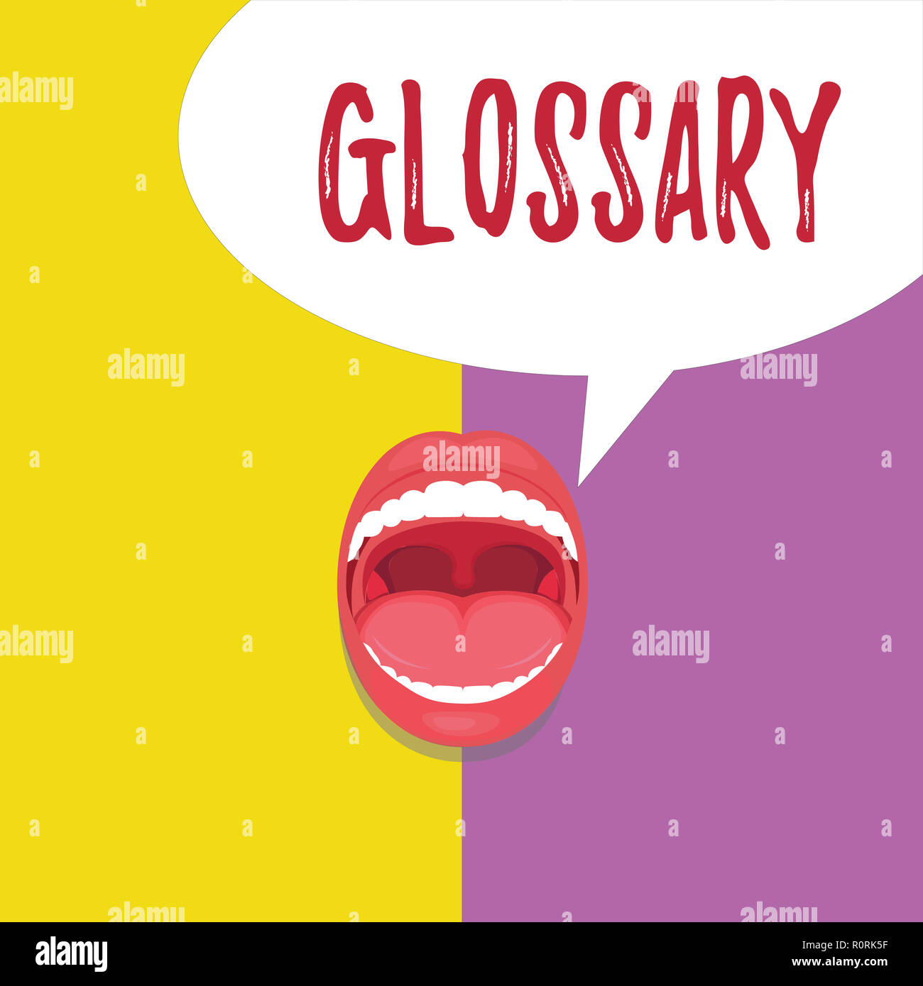 Word writing text Glossary. Business concept for alphabetical list of ...