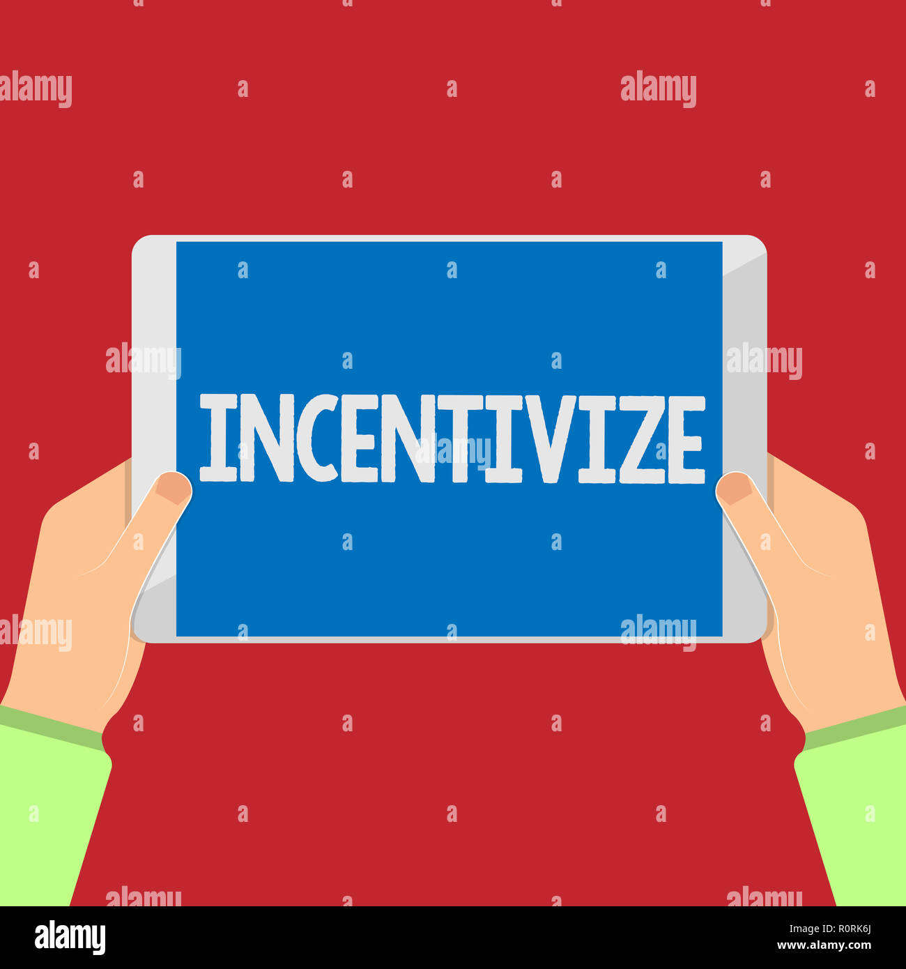 Writing note showing Incentivize. Business photo showcasing Motivate or ...