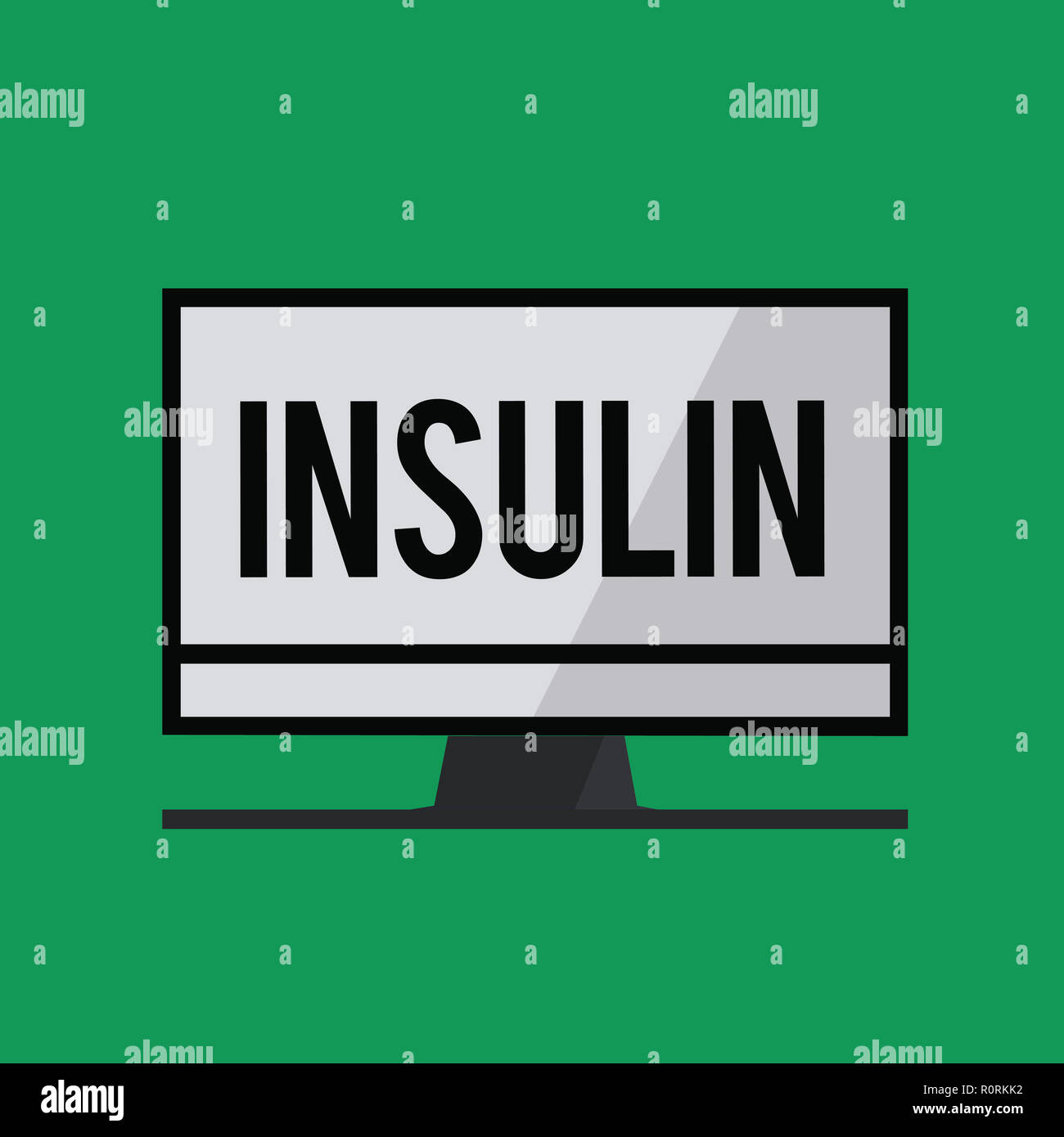 Writing note showing Insulin. Business photo showcasing Protein ...