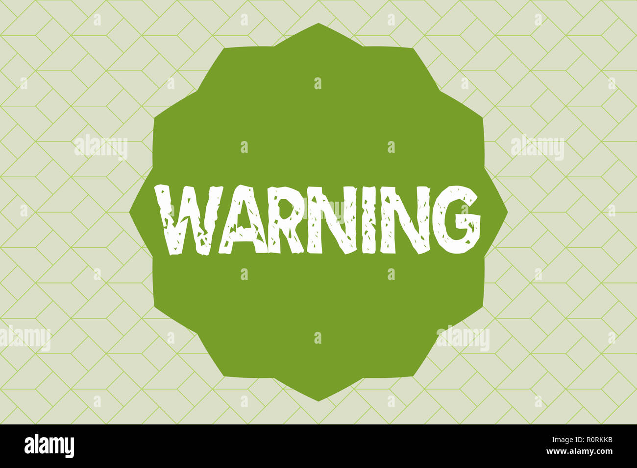 Handwriting text writing Warning. Concept meaning Advice Sign for ...