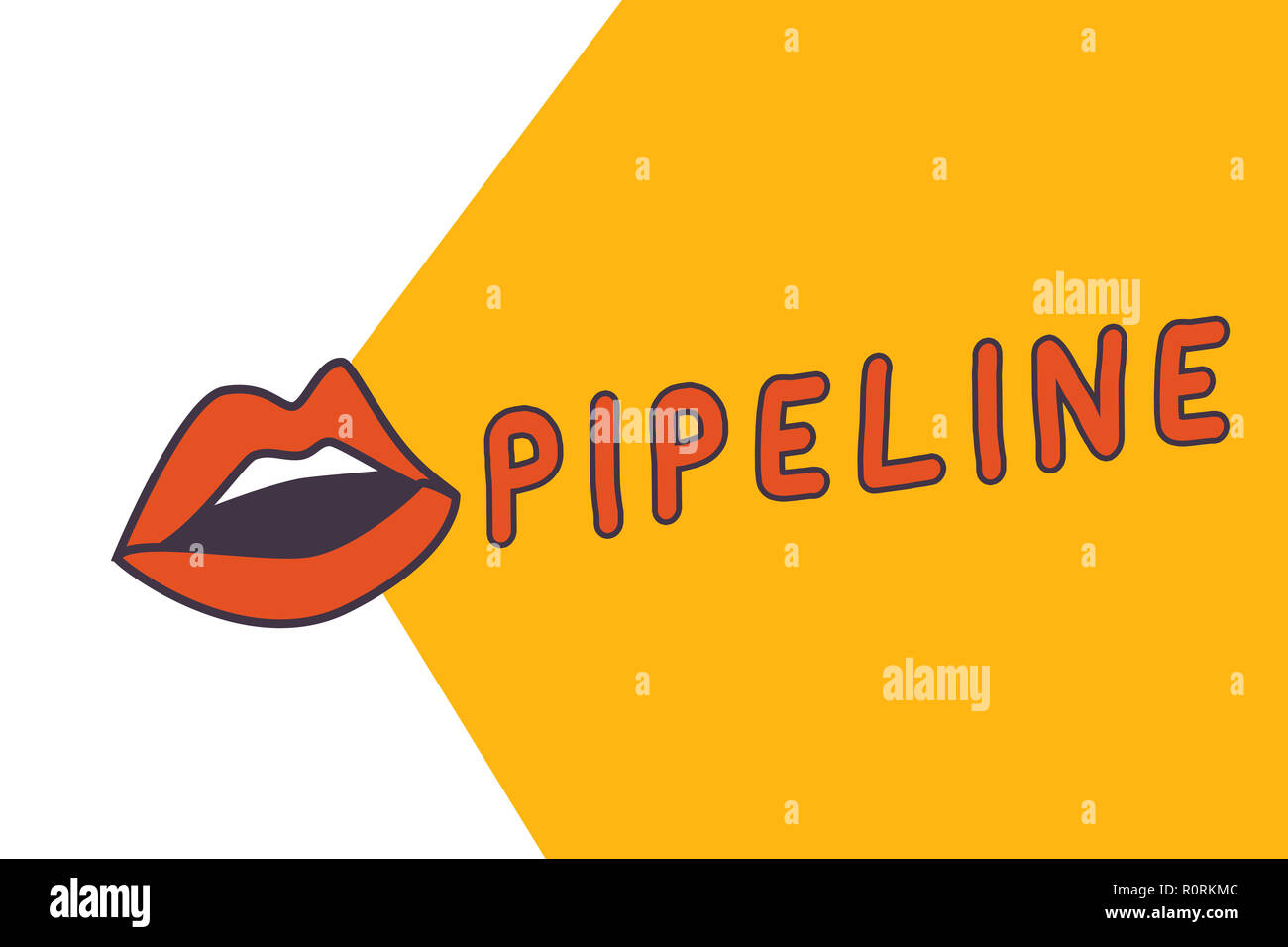 Writing note showing Pipeline. Business photo showcasing long pipe ...
