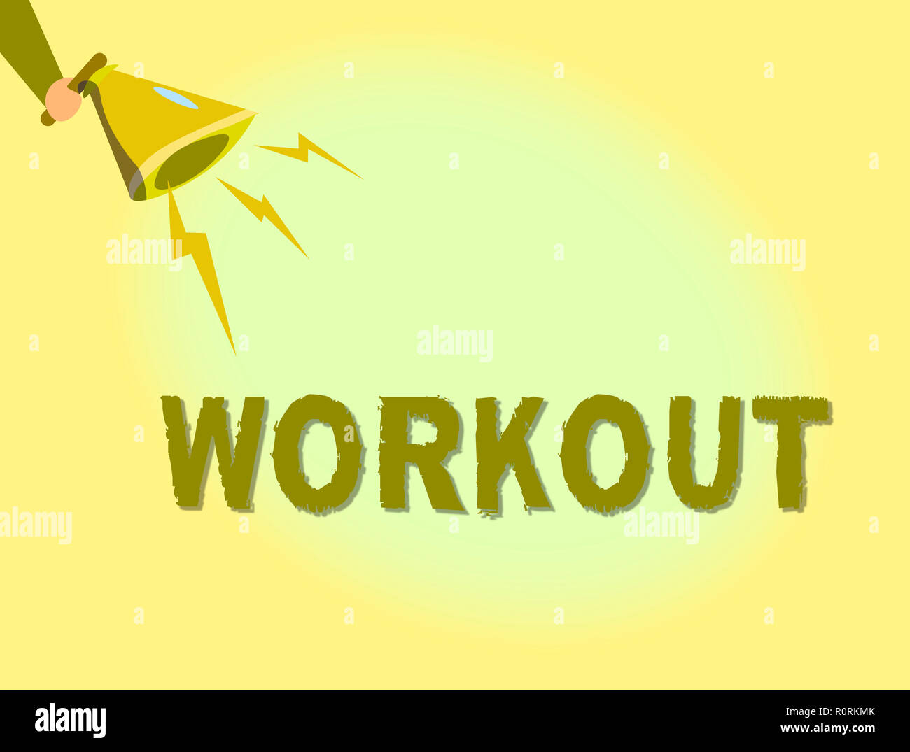 Text sign showing Workout. Conceptual photo Session of physical ...