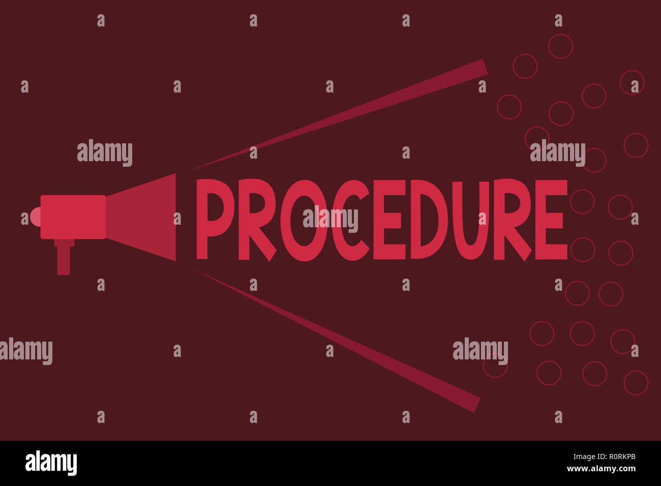 Word writing text Procedure. Business concept for Established official ...
