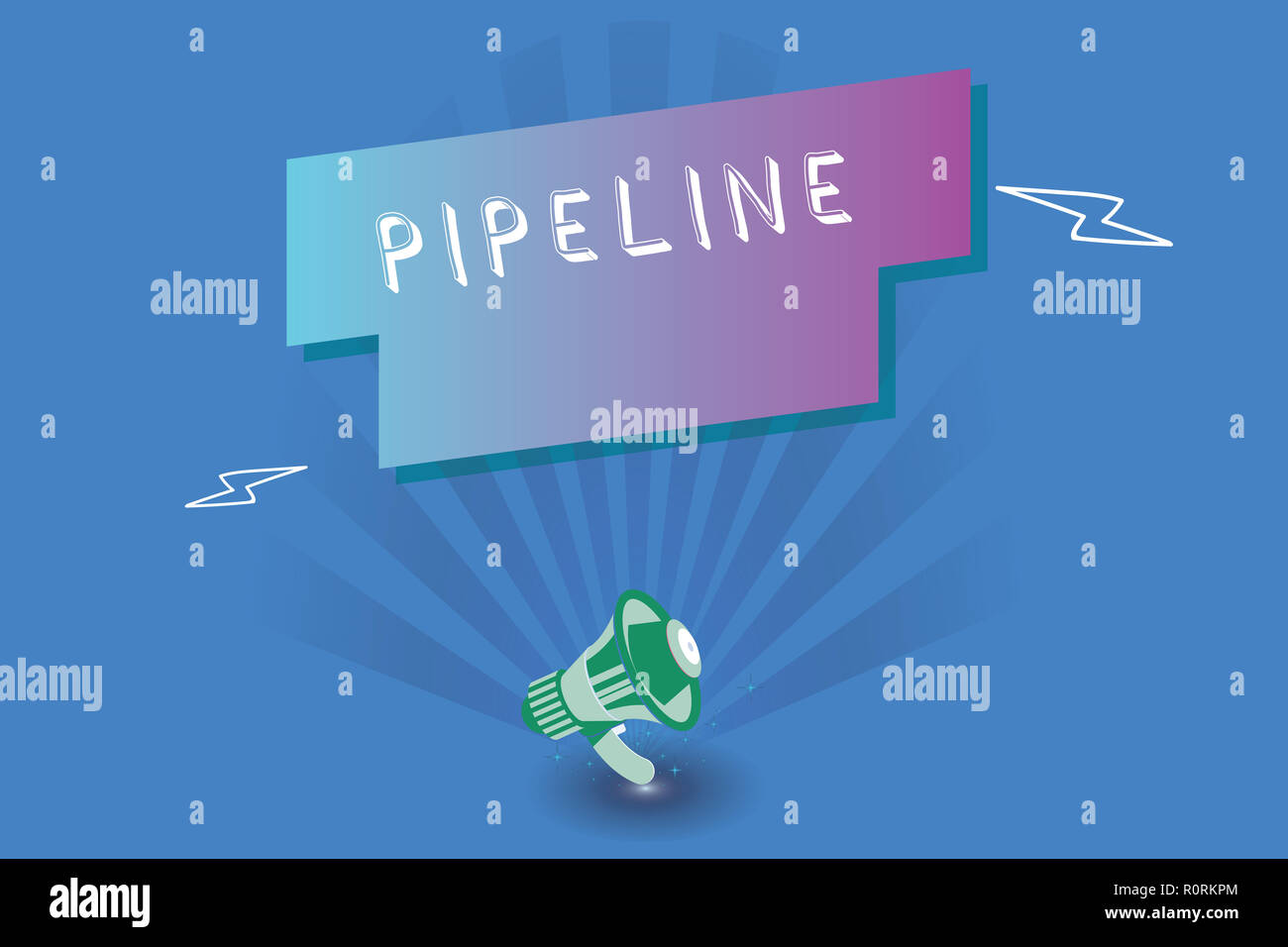 Handwriting text writing Pipeline. Concept meaning long pipe typically ...