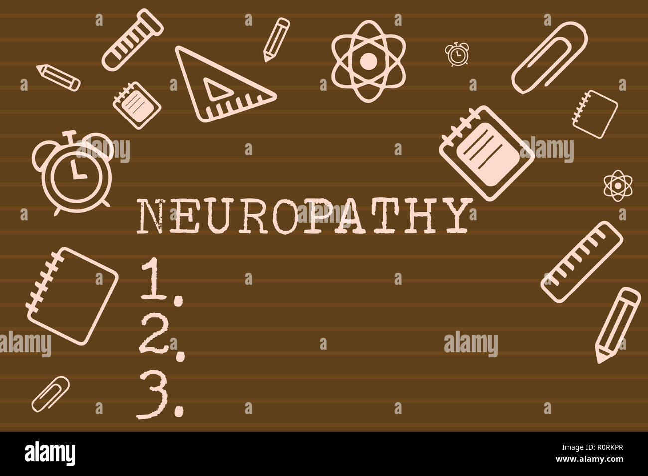 Writing note showing Neuropathy. Business photo showcasing Malfunctions ...