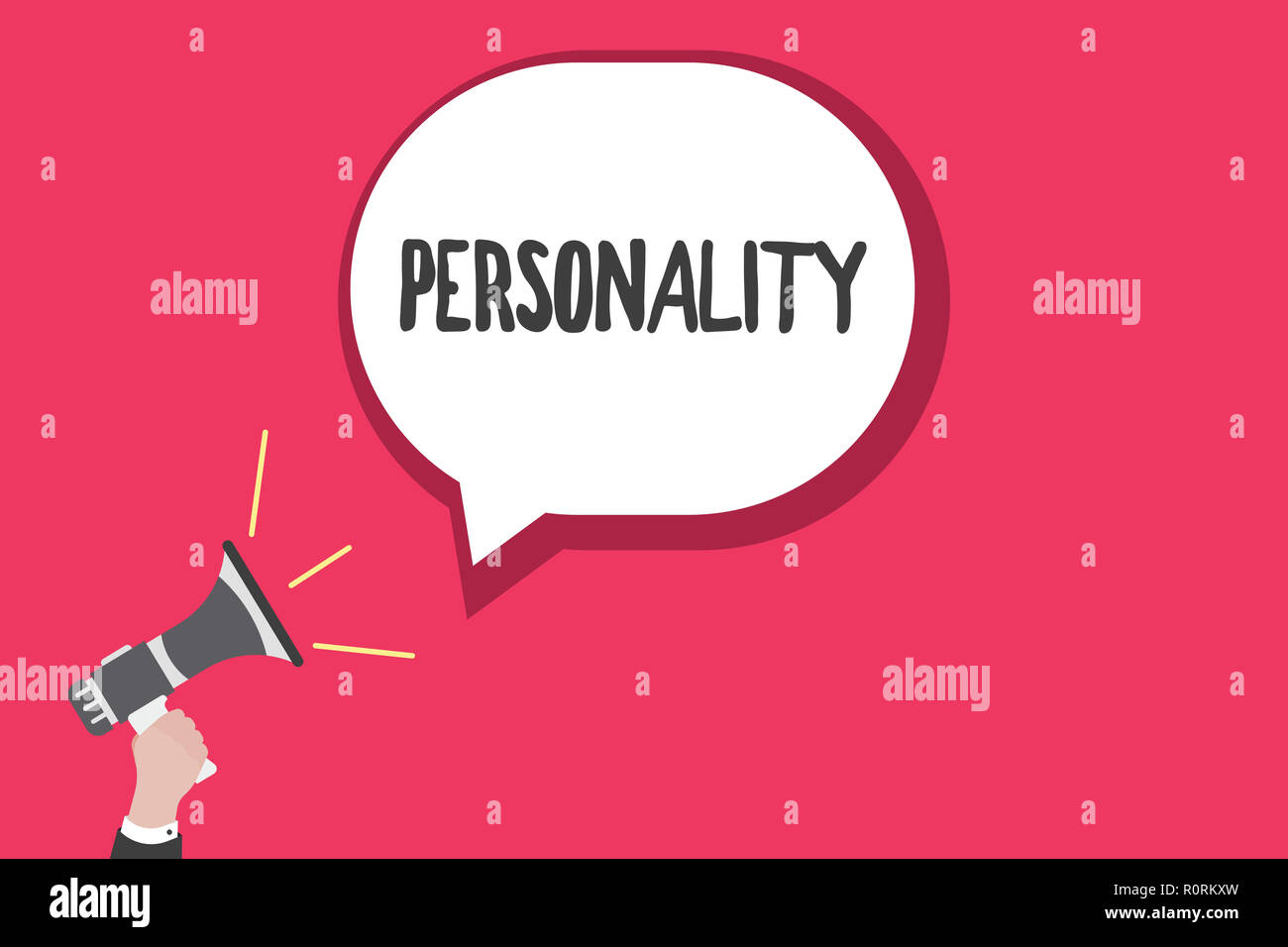 Word writing text Personality. Business concept for Characteristics ...