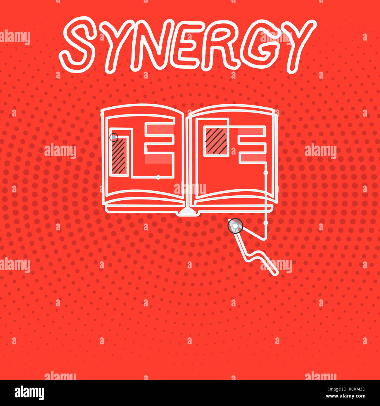 Writing note showing Synergy. Business photo showcasing Interaction ...