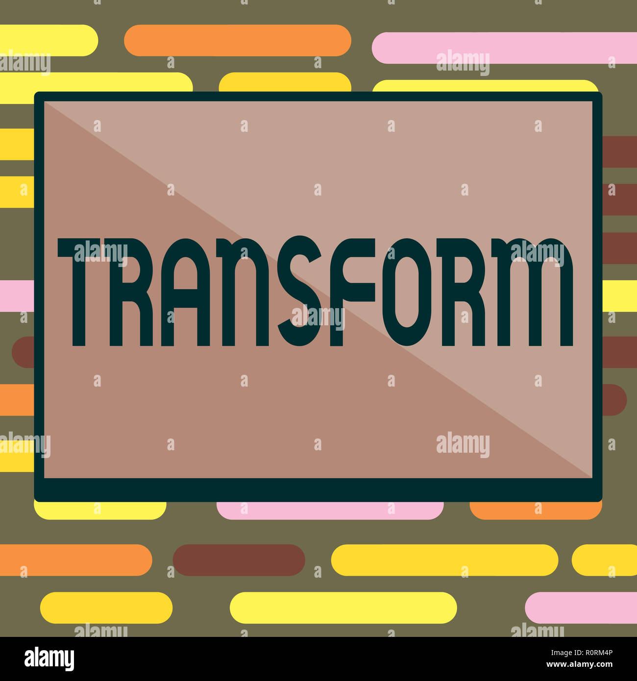 Text sign showing Transform. Conceptual photo Make reamarkable change ...