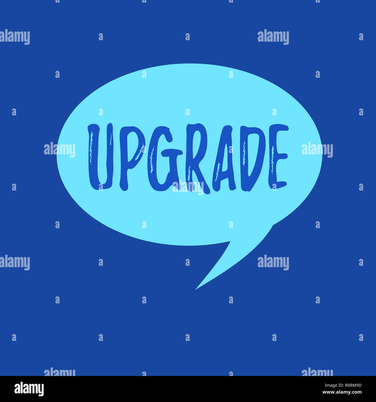 Text sign showing Upgrade. Conceptual photo Raise something to higher ...