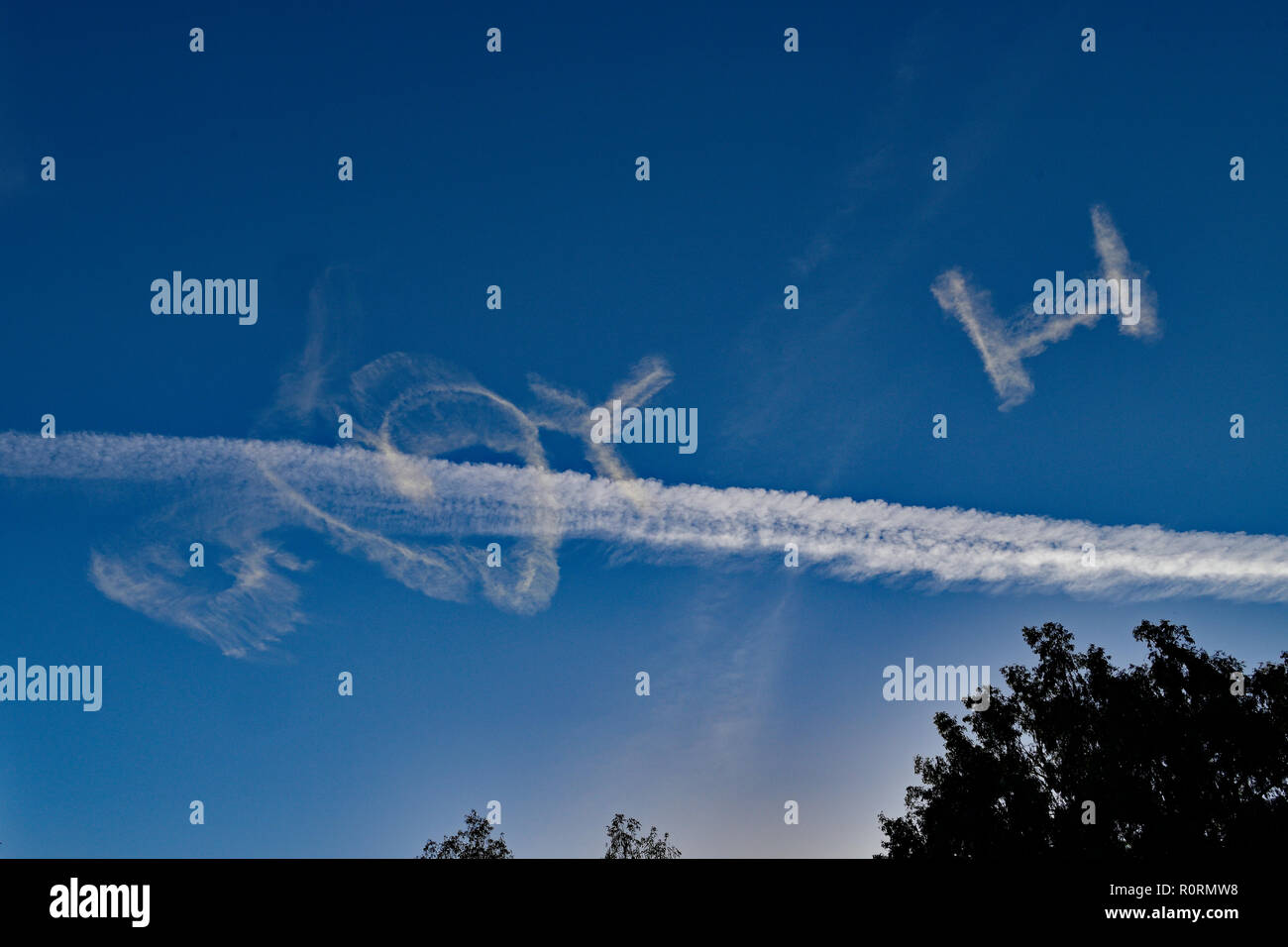 Airplane Message High Resolution Stock Photography and Images - Alamy