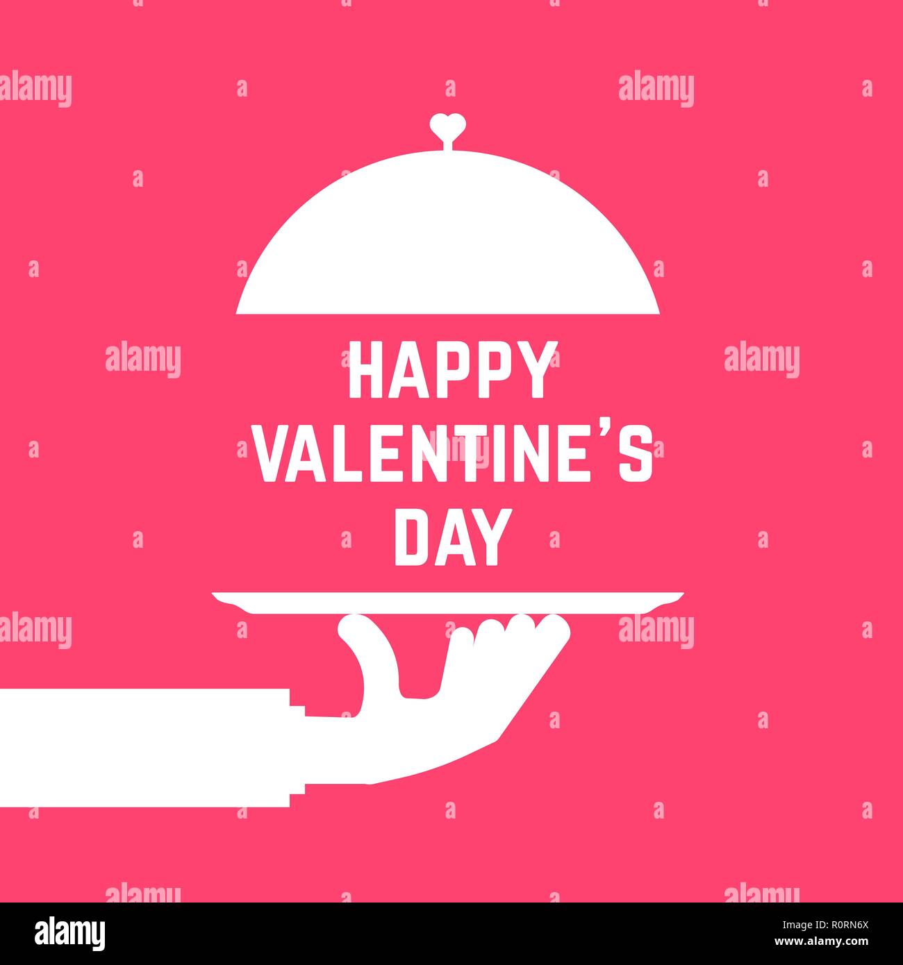 Valentine meal Stock Vector Images - Alamy