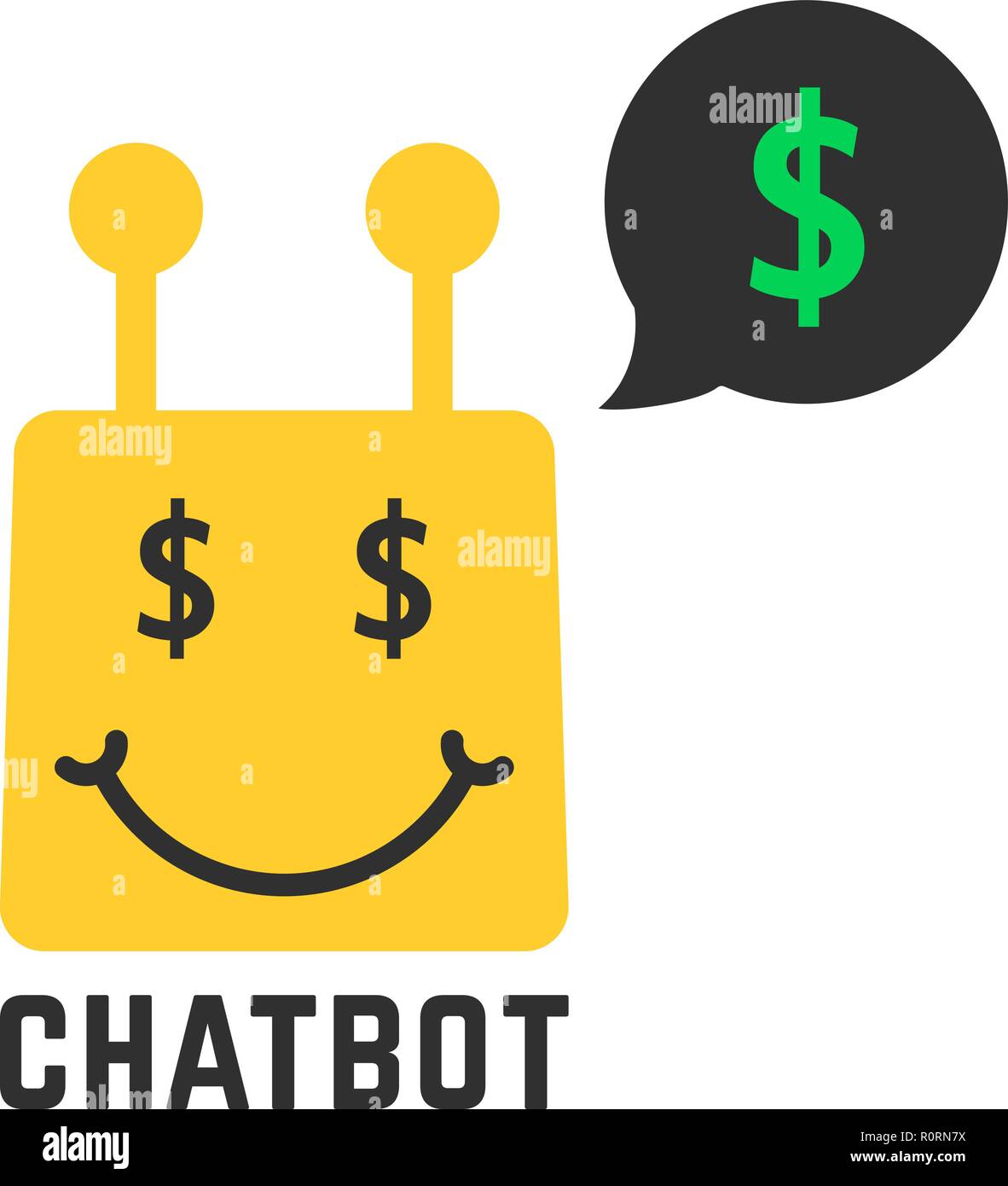 rich yellow chatbot icon Stock Vector Image & Art - Alamy