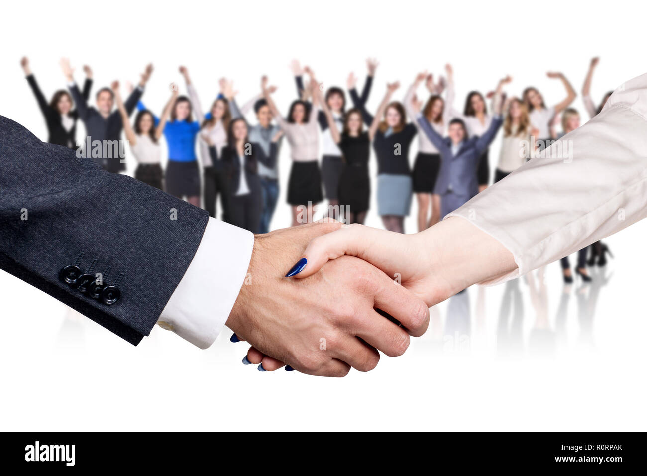 Business Group Shaking Hands