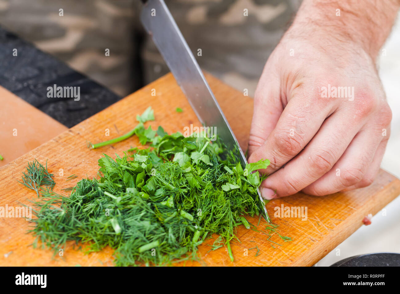 Man onion chop hi-res stock photography and images - Alamy