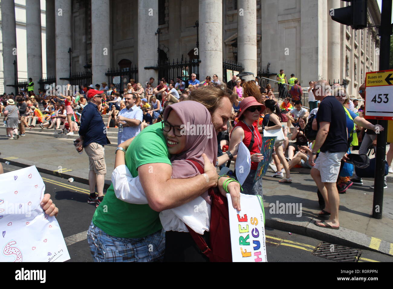 free Hugs London Pride Stock Photo - Alamy