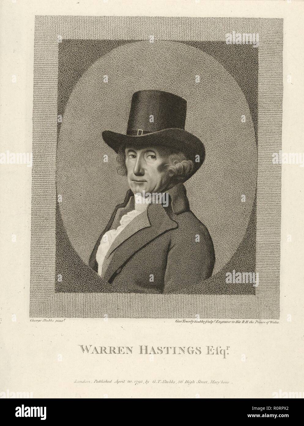 Warren hastings portrait hi-res stock photography and images - Alamy