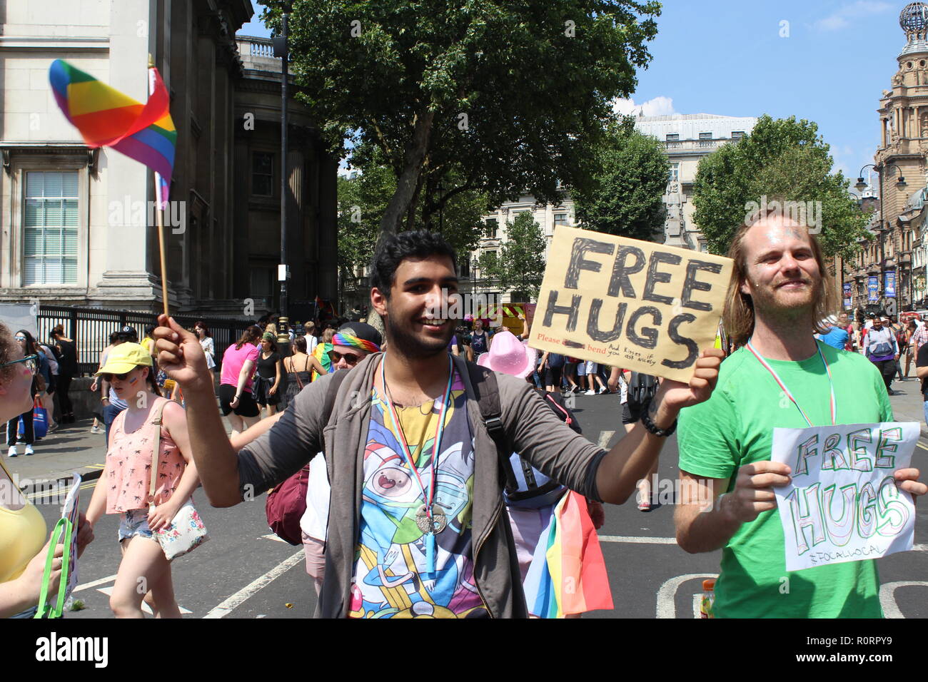 free Hugs London Pride Stock Photo - Alamy