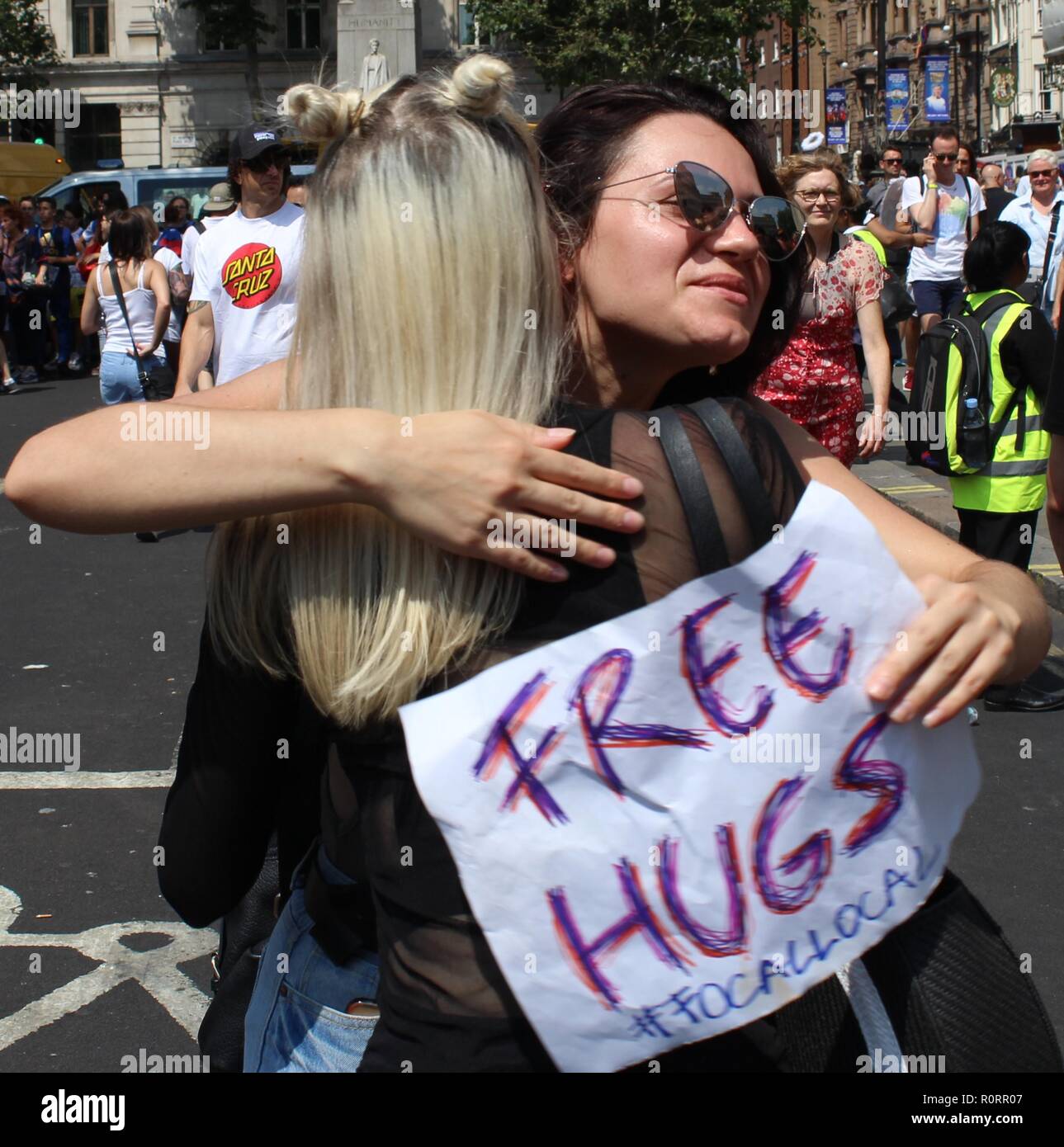 free Hugs London Pride Stock Photo - Alamy