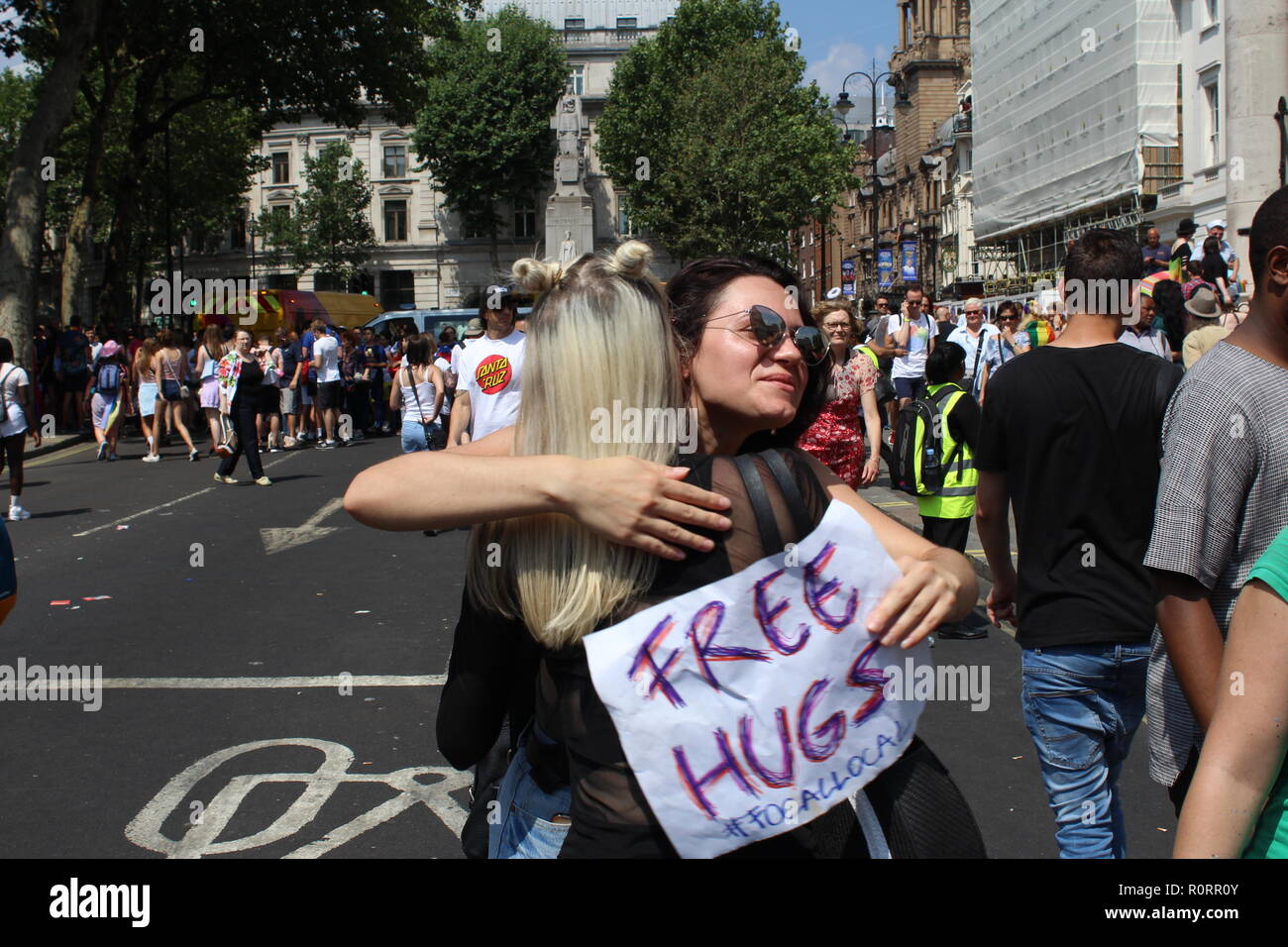 free Hugs London Pride Stock Photo - Alamy
