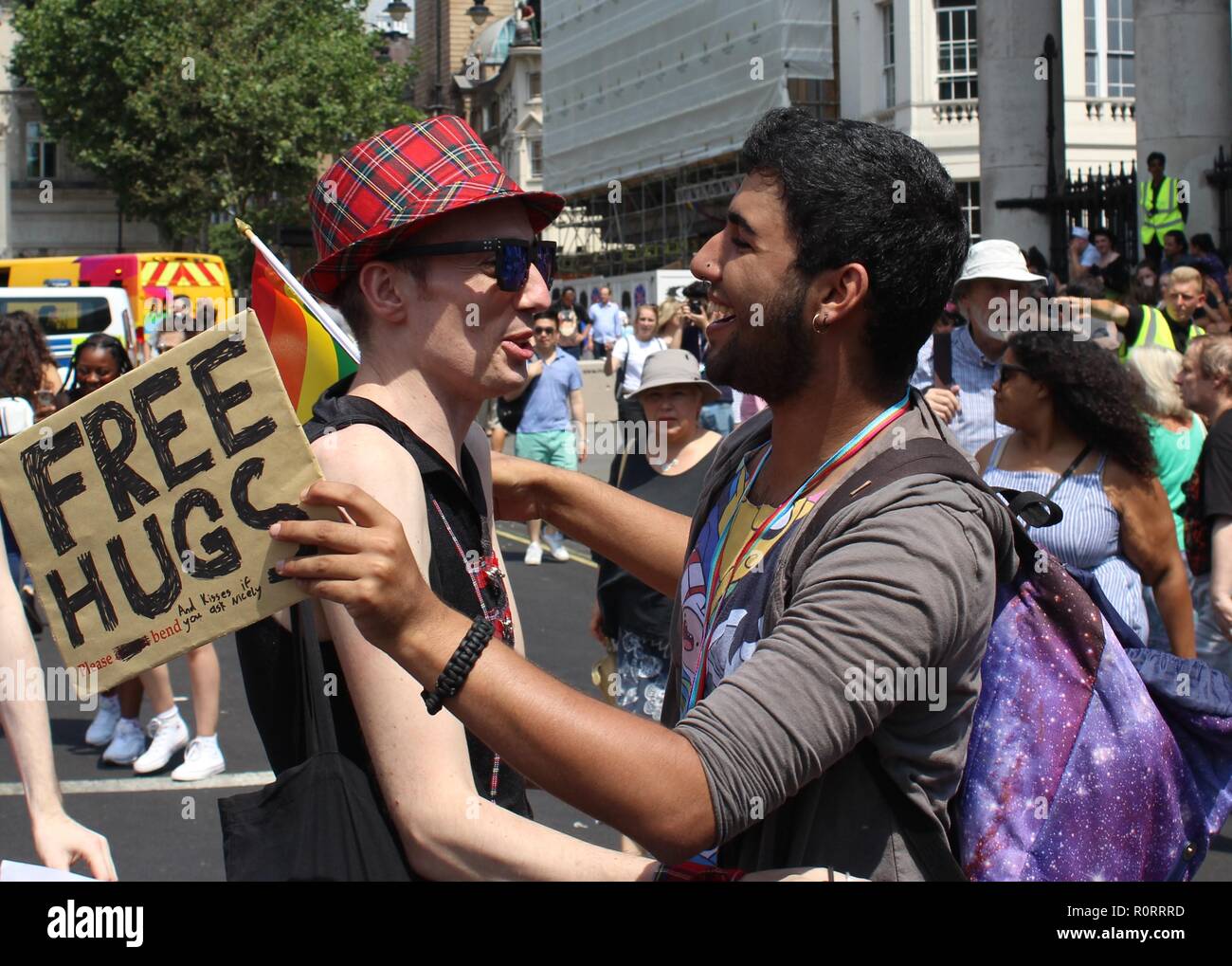 free Hugs London Pride Stock Photo - Alamy