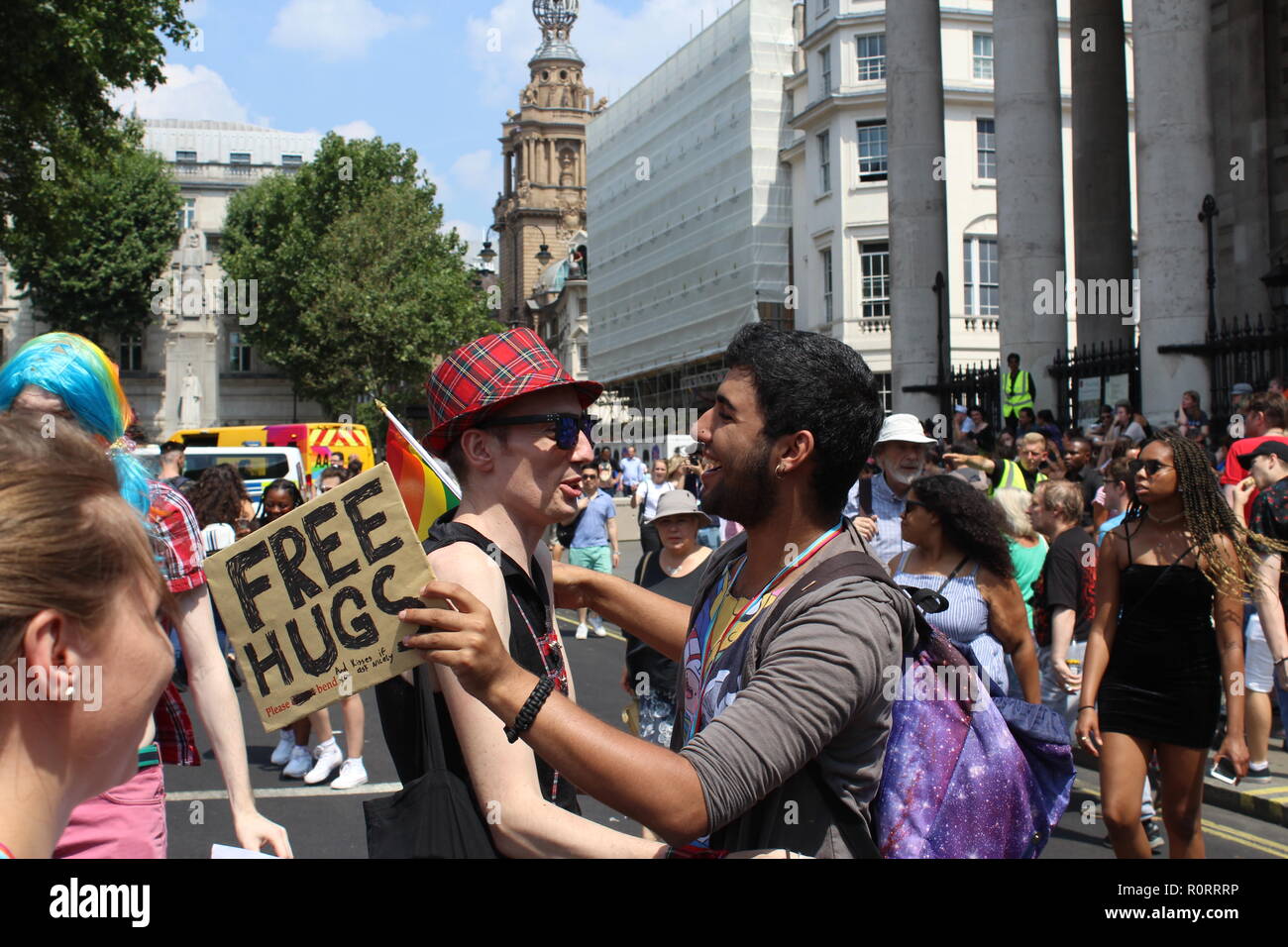 free Hugs London Pride Stock Photo - Alamy