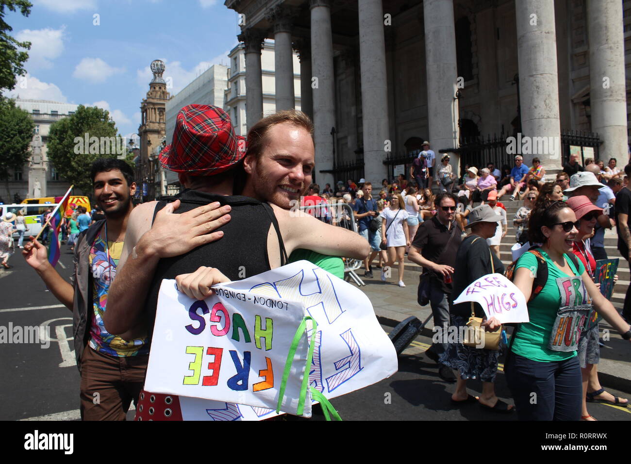 free Hugs London Pride Stock Photo - Alamy