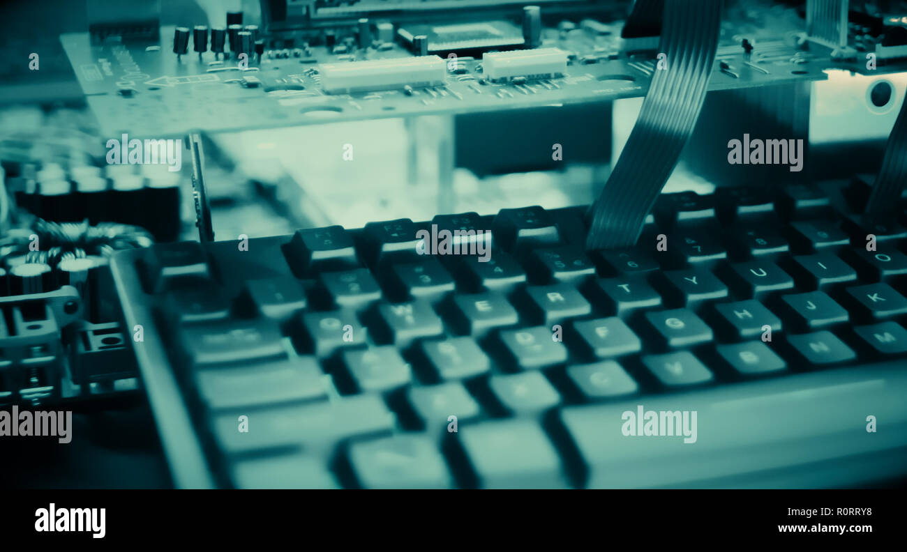 Ai cyber security chip, new technology experiment Stock Photo - Alamy