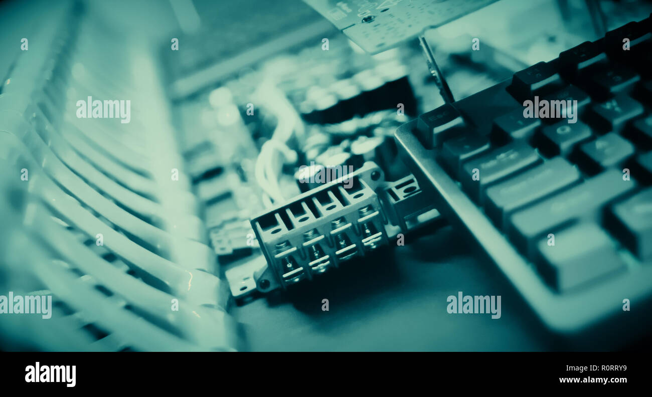 Computer machine learning ai micro chip Stock Photo - Alamy