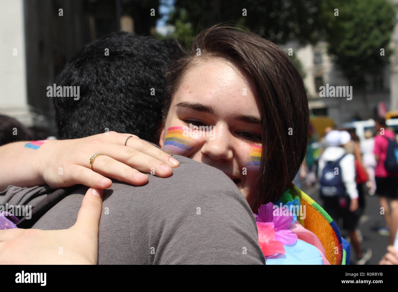 free Hugs London Pride Stock Photo - Alamy