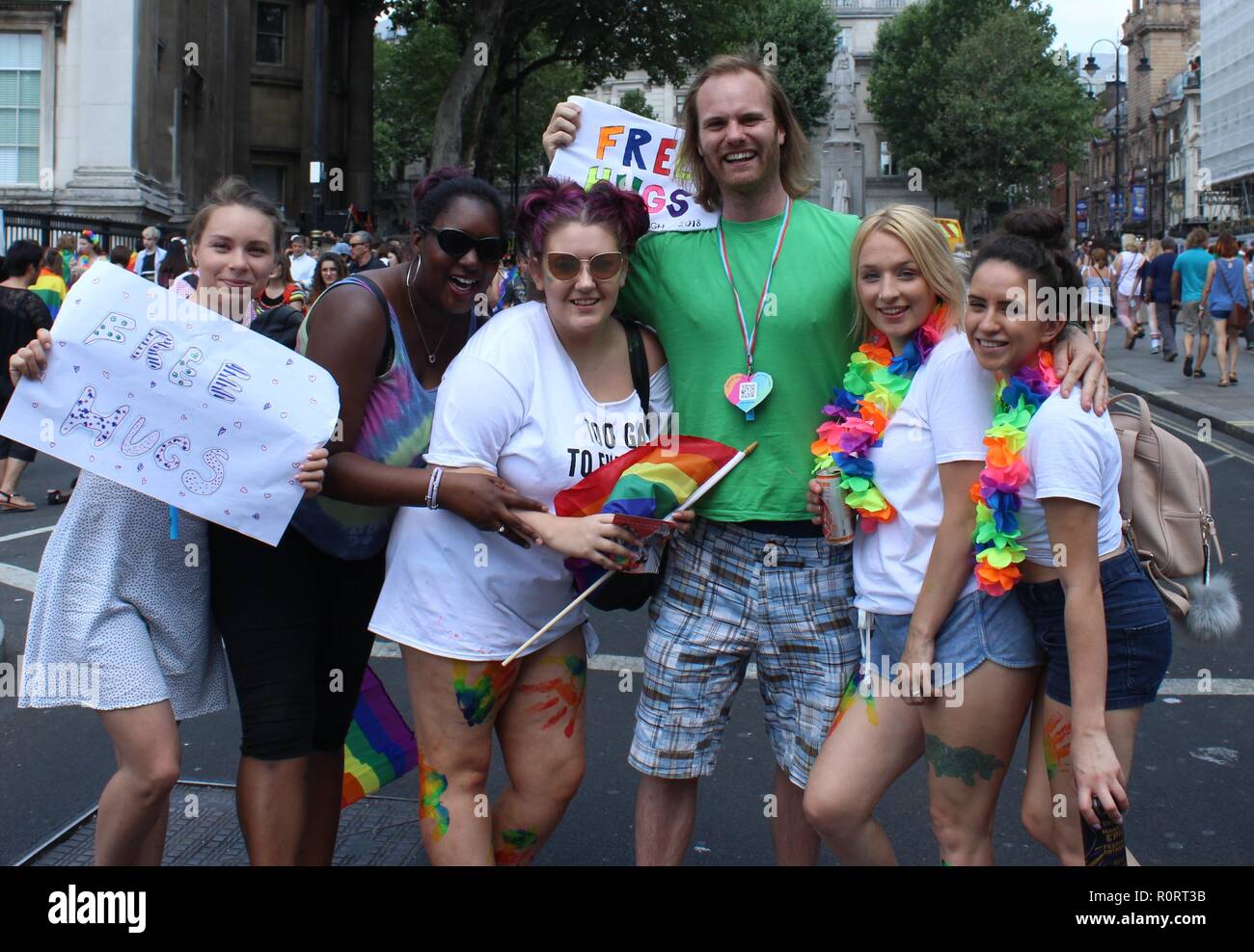 free Hugs London Pride Stock Photo - Alamy
