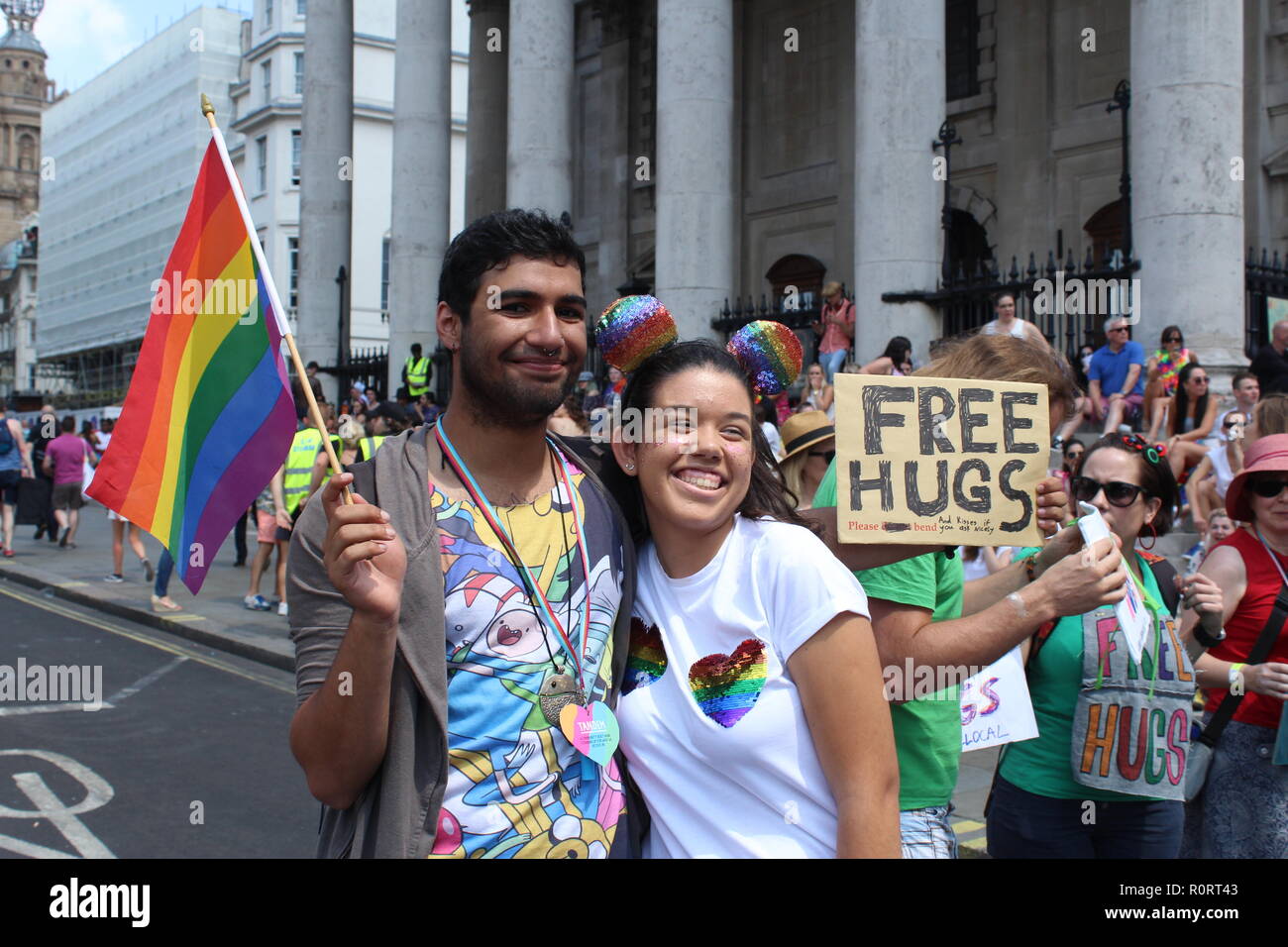 free Hugs London Pride Stock Photo - Alamy
