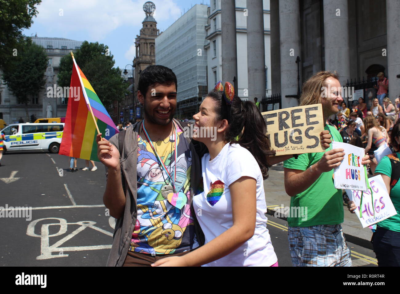 free Hugs London Pride Stock Photo - Alamy