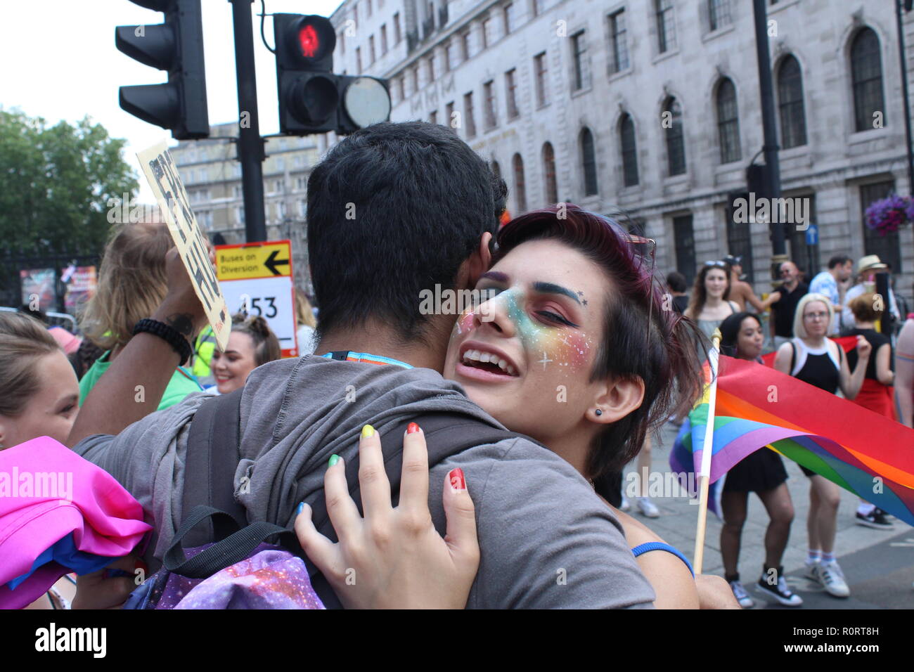 free Hugs London Pride Stock Photo - Alamy