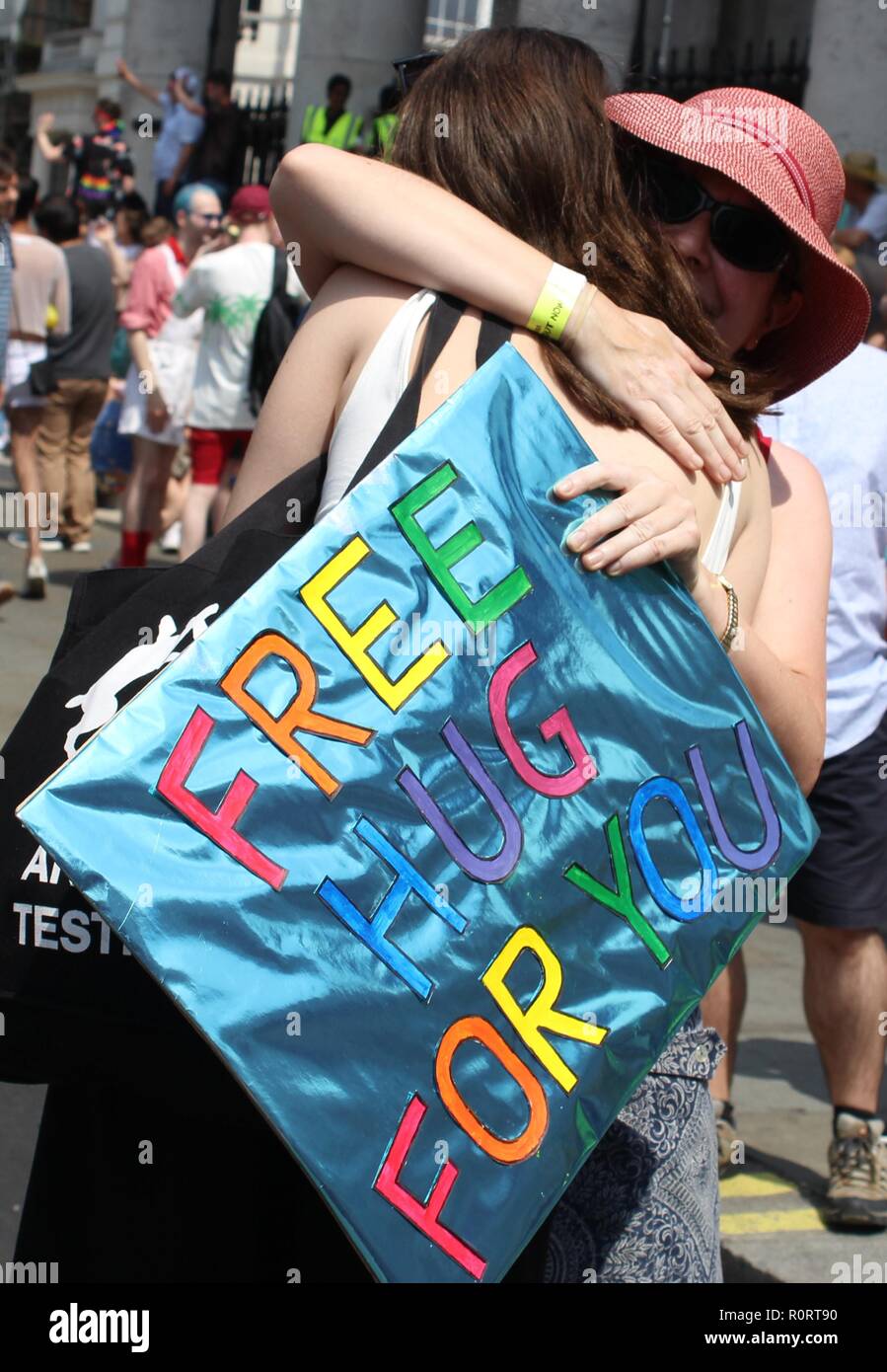 free Hugs London Pride Stock Photo - Alamy